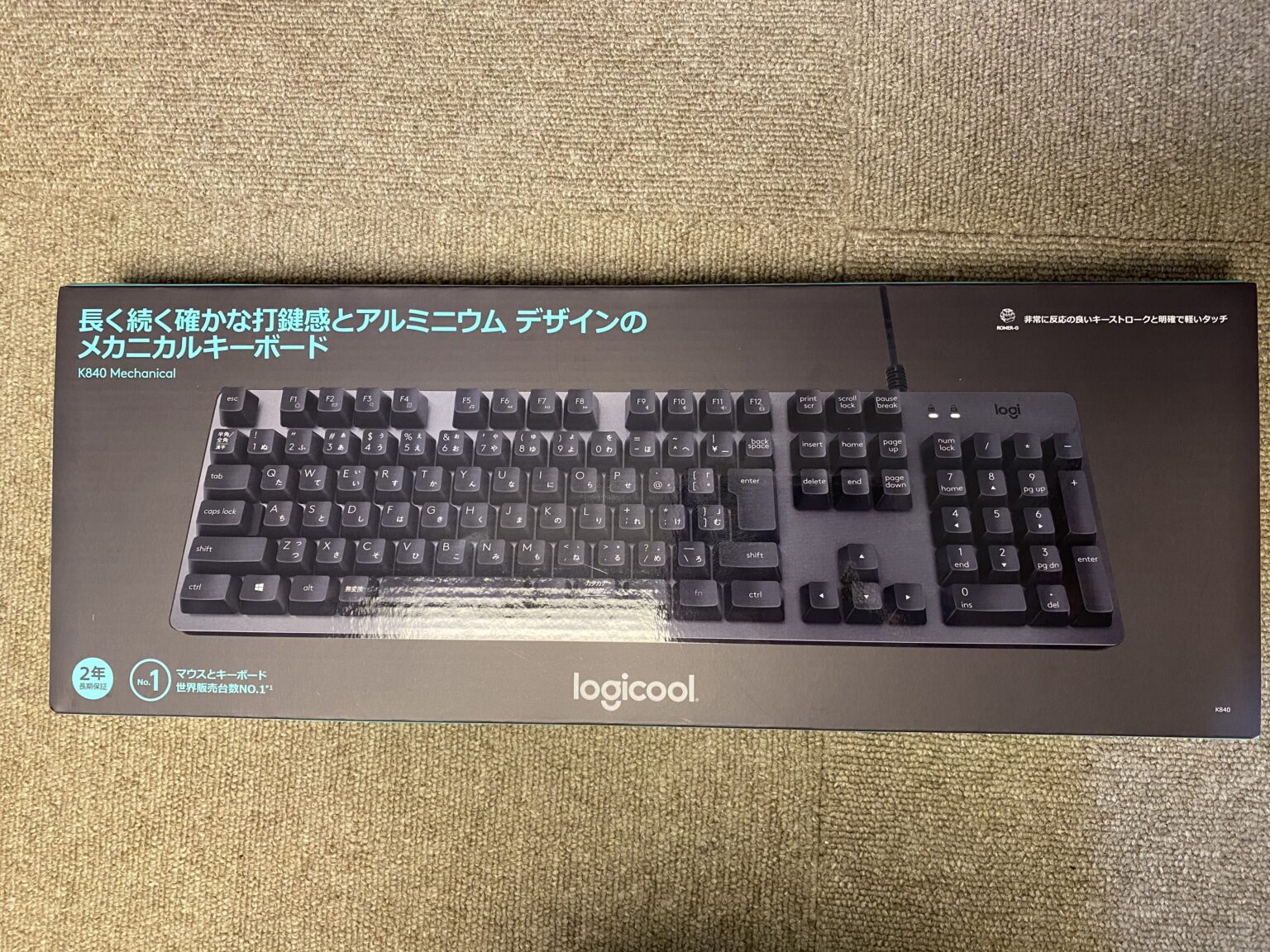 Logicool K840 [メカニカル キーボード 日本語配列] | とむのガジェット趣味日記